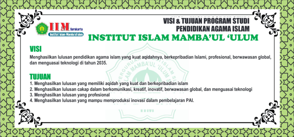 Fakultas Tarbiyah - Institut Islam Mamba'ul 'Ulum Surakarta